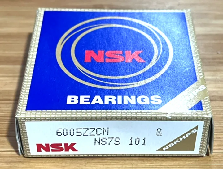 6005 Z ( 25 x 47 x 12 mm.) NSK ฺ BALL BEARING ลูกปืน เม็ดกลม ฝาเหล็ก 6005ZZCM 6005-ZZCM 6005-ZZ ...