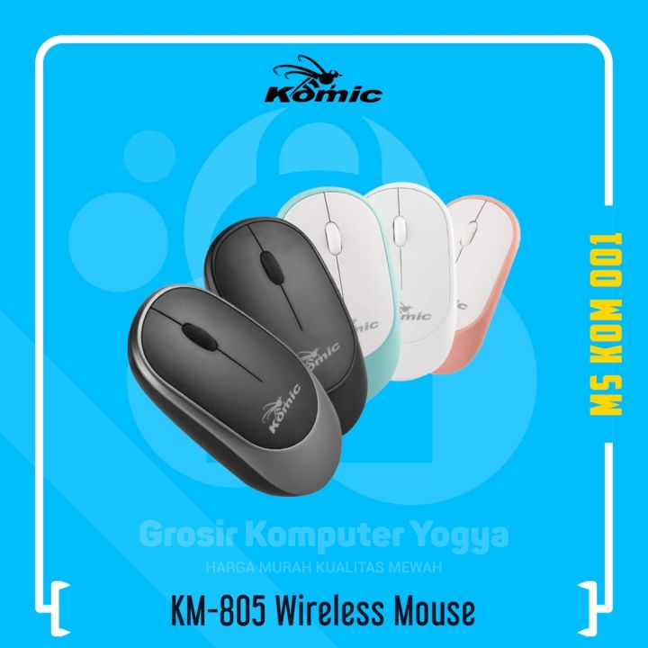 Komic KM-805 3 Buttons 1200DPI Silent Click Wireless Mouse | Lazada ...