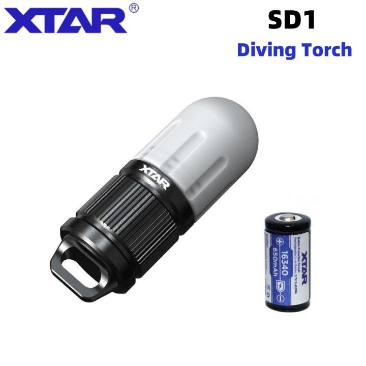 XTAR SD1 4-Colour LED Dive Beacon Signal Light Rechargeable Diving Flashlight Outdoor Camping ...