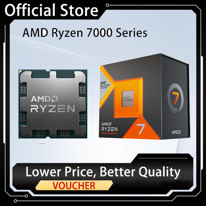 AMD Ryzen 7000 Series CPU Ryzen 7 7700 AMD R7 7800x3d Ryzen 9 7900x3d โปรเซสเซอร์ R5-7500F AMD ...