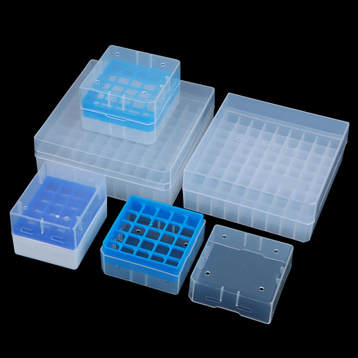 LEI Plastic Test Tube Holder Centrifuge Tube Rack Box With Cover ...