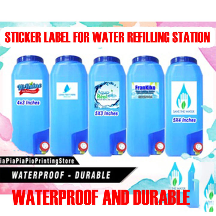 STICKER LABEL FOR WATER REFILLING STATION 100pcs. | Lazada PH