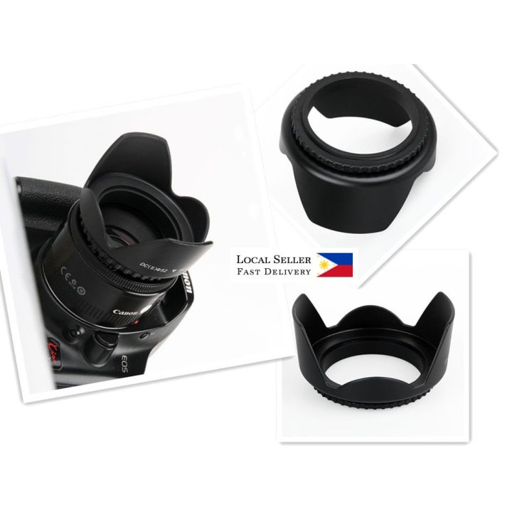 DC-SN Flower Shape Screw Mount Camera Lens Hood | Lazada PH