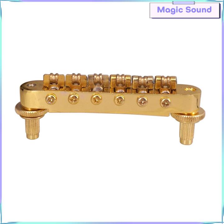 Magic Sound 1 Set Guitar Bridge Roller Saddles Tremolo Tailpiece Guitar ...
