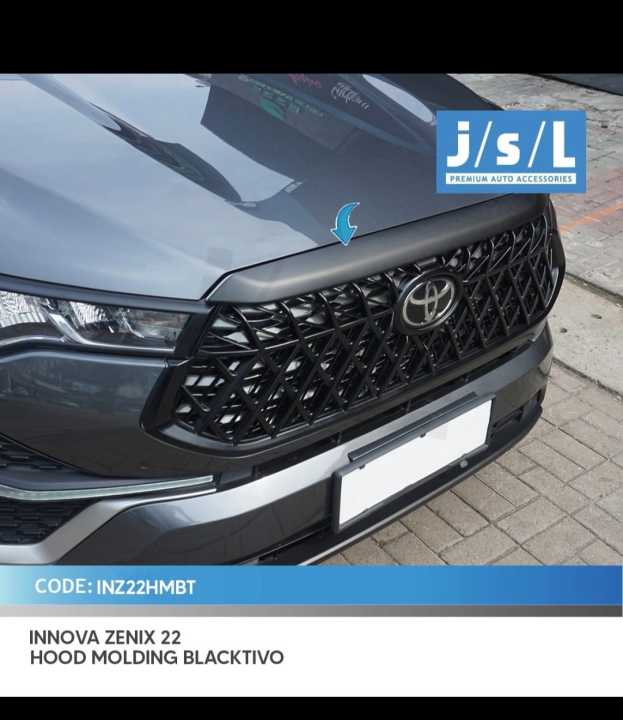 Hood moulding upper grille grill innova Zenix modelista | Lazada Indonesia