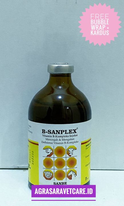 B Sanplex 50 ml- Vitamin B komplek Hewan ternak SANBE | Lazada Indonesia