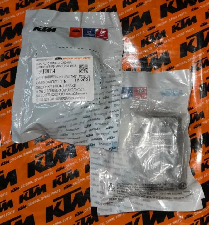 Front BRAKE PAD Dominar 400 UG KTM Duke 200 390 RC 200 390 Genuine ...