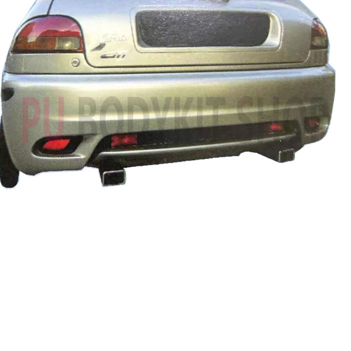 PROTON SATRIA REAR BUMPER PU BODYKIT (GTI) (PU) | Lazada