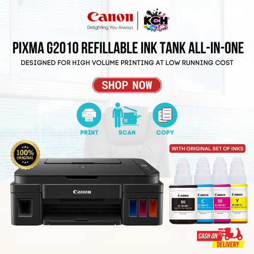 Canon Pixma G2010 Refillable Ink Tank All-In-One Printer | Lazada PH