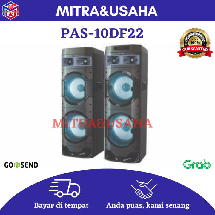 POLYTRON PAS-10DF22 SPEAKER AKTIF BLUETOOTH ,FM RADIO, USB - BERGARANSI ...