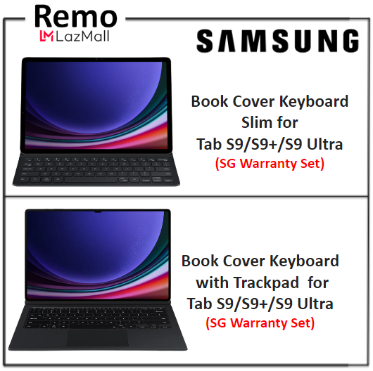 Samsung Book Cover Keyboard Slim / With Trackpad for Galaxy Tab S9 / S9 ...