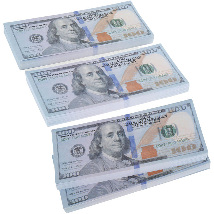 400Pcs Prop Money Fake Money Realistic Movie Prop Money Double Sided ...