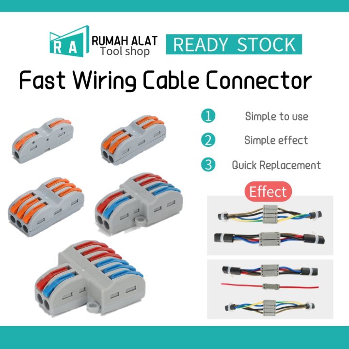 RA READY STOCK Fast Cable Wire Connector Universal Wiring Cable ...