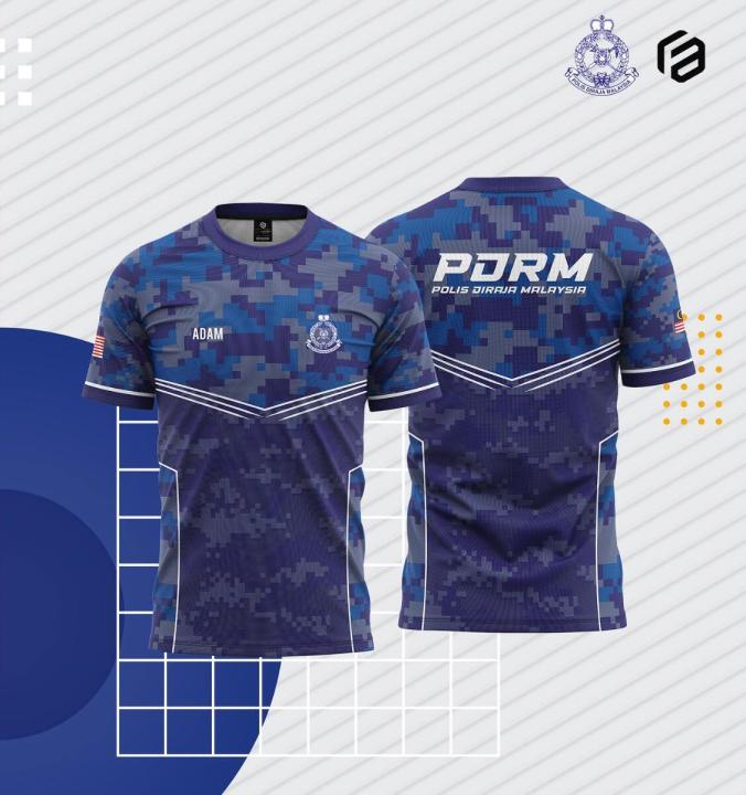 3 styles New Malaysia 2024 PDRM camouflage essence design 3d tshirt ...