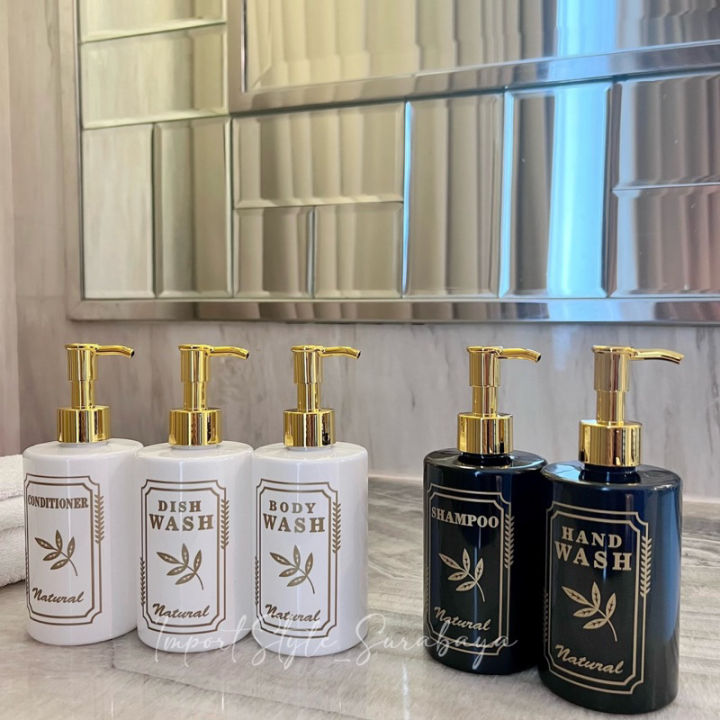 botol sabun aesthetic . HITAM PUTIH EXCLUSIVE 250ML LEAF EDITION LUXURY ...
