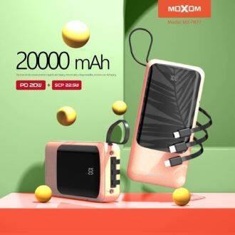 MOXOM Power Bank Wired LCD PD 22.5W 20000mAh Black MOQ:20 (MX-PB77 ...