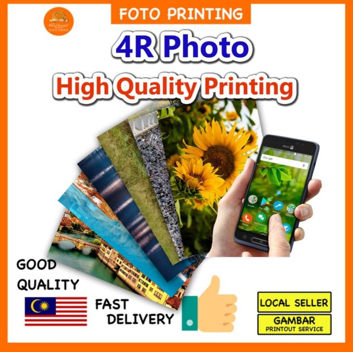 4R Photo Print - 40 keping photo print & Free album | Lazada