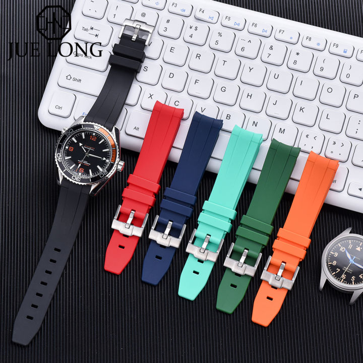 Premium Grade Rubber Watch Straps 20mm 22mm Wristband Bracelet For New ...
