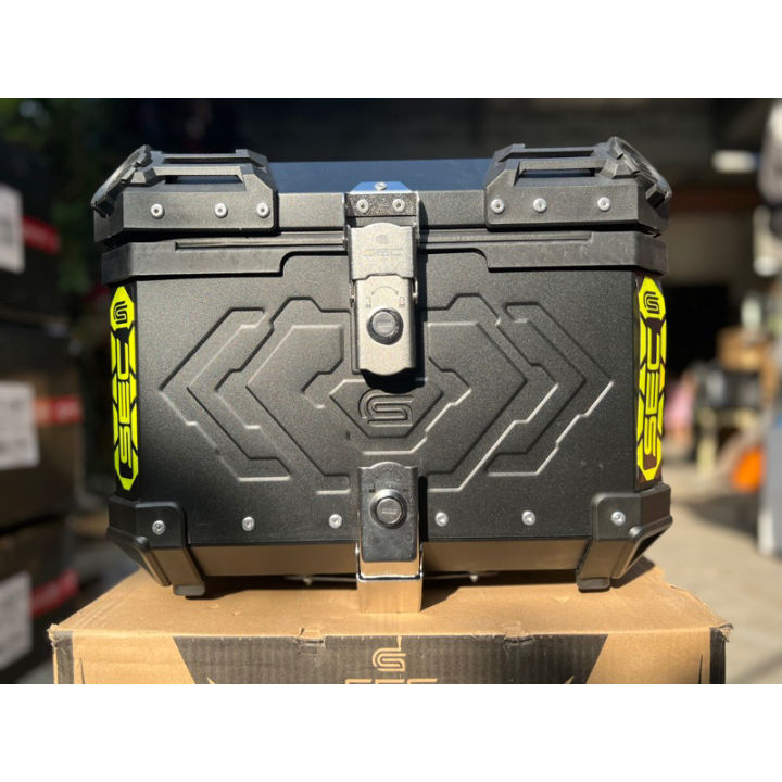 【Free shipping】SEC 45L ALLOY TOP BOX ORIGINAL (WITH BACKREST) | Lazada PH