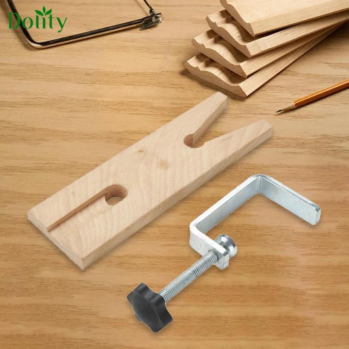 Dolity Bench Pin Clamp Set, Portable Wooden Workbench Fixing Clip V ...