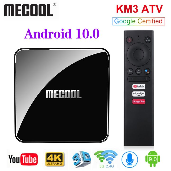 MECOOL KM9 Pro Google Certified Androidtv Android10 Amlogic S905X2 9.0 KM3 ATV 4K Smart ATV box ...