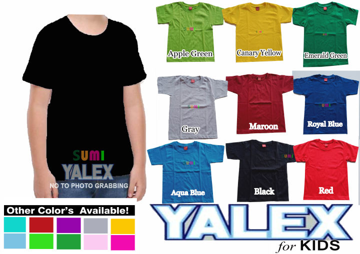 YALEX PLAIN SHIRTS FOR KIDS | Lazada PH