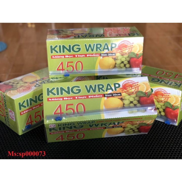 Màng bọc thực phẩm king wrap lớn (30cm x450 ya).Màng bọc thực phẩm an ...
