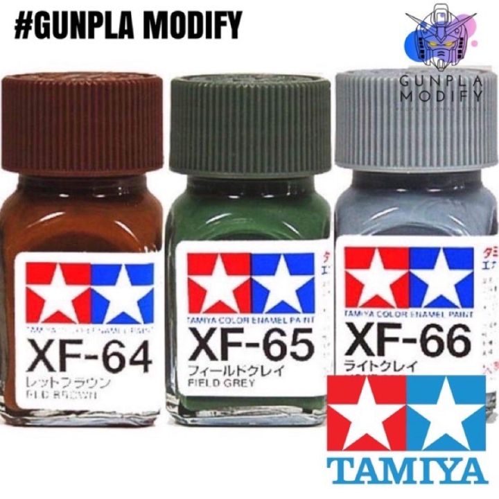 TAMIYA XF64 XF65 XF66 สีสูตรน้ำมัน ชนิดสีด้าน Enamel 10 ml | Lazada.co.th