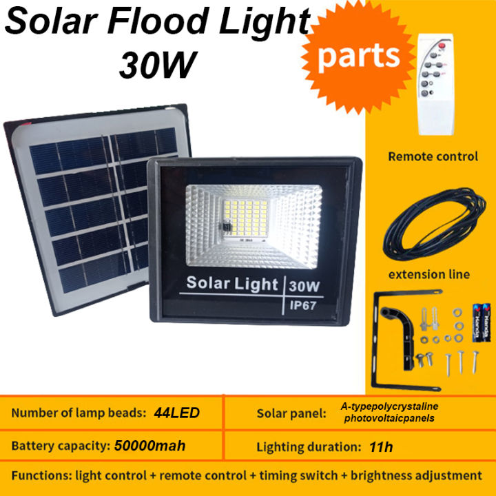 Complete Set Solar Panel 100W to 30W Waterproof Light for Home, Room ...