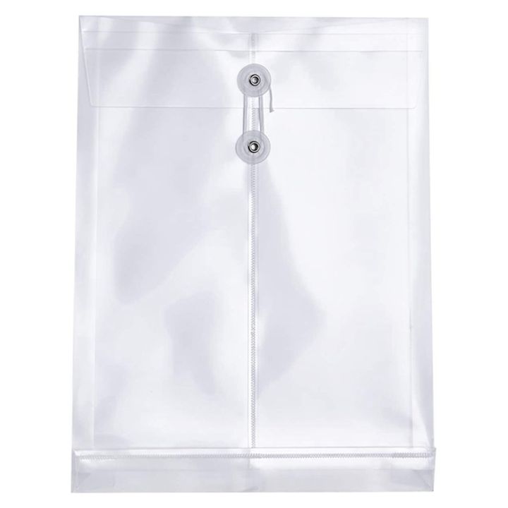 24 Pack Clear Plastic Envelopes Envelopes Expandable Files Document ...