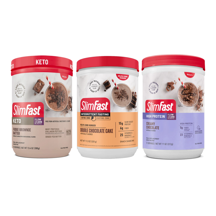 SlimFast Keto Meal Replacement Shake Powder 10 Serv / Intermittent ...