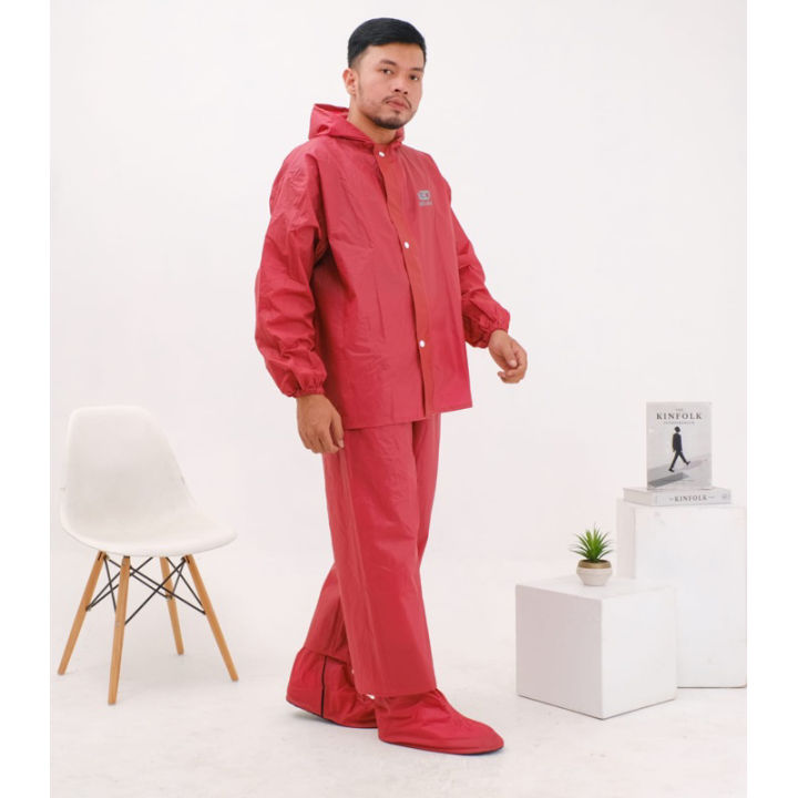 JAS HUJAN LENGKAP JAS SEPATU kualitas terbaik bahan tebal | Lazada ...