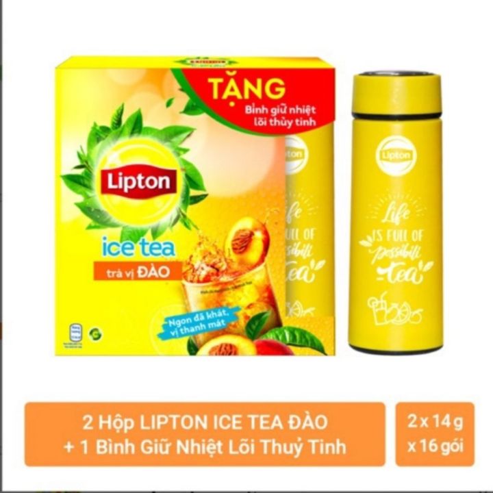 COMPO 2 HỘP TRÀ LIPTON ICE TEA TẶNG KÈM BÌNH NƯỚC CAO CẤP | Lazada.vn