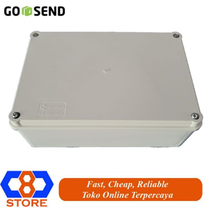 DURADUS JUNCTION BOX OUTDOOR UNTUK LISTRIK 220x150x75MM | Lazada Indonesia