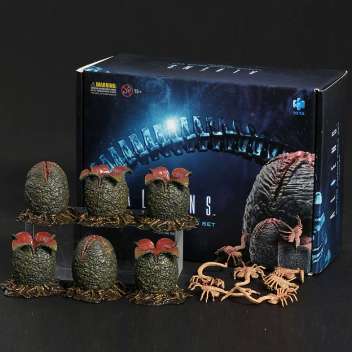 Hiya Toys Aliens Ovomorph Eggs & Facehugger Set for 3.75" Scale (1:18 ...