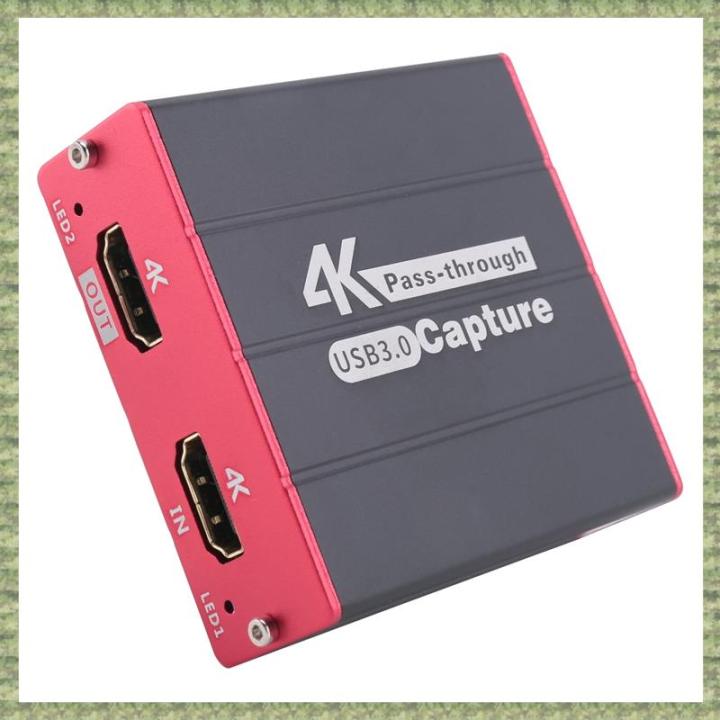USB3.0 4K Video Capture Card, 1080P 60FPS HD Game Capture Device Cam ...