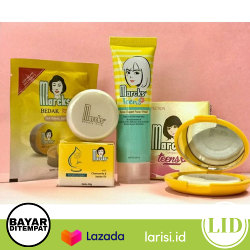 Bisa COD / MARCKS' Teens Paket Lengkap 4 pcs Bedak Glowing Tahan Lama ...