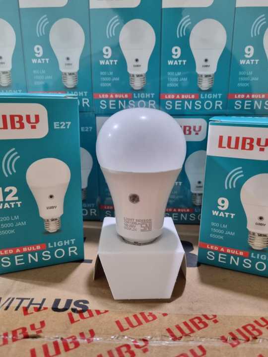 Luby Sensor Lampu Led Sensor 9W 12W Led Sensor Luby 9Watt 12Watt CAHAYA ...