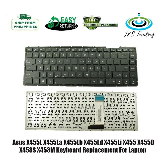 Asus X455L X455La X455Lb X455Ld X455Lj X455 X455D X453S X453M Keyboard ...