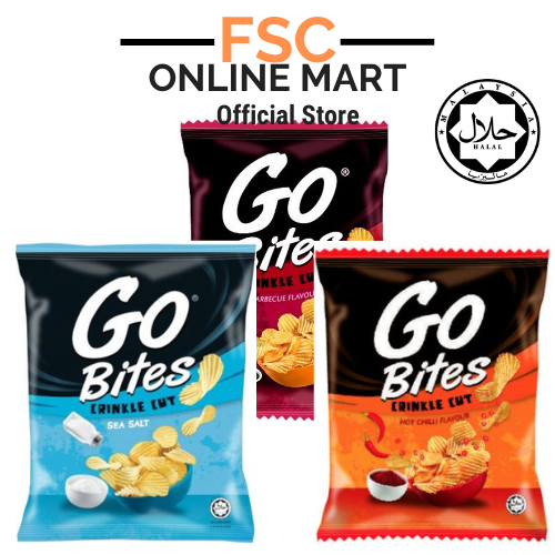 [FSC] Go Bites Crinkle Cut Potato Chips 60gm | Lazada