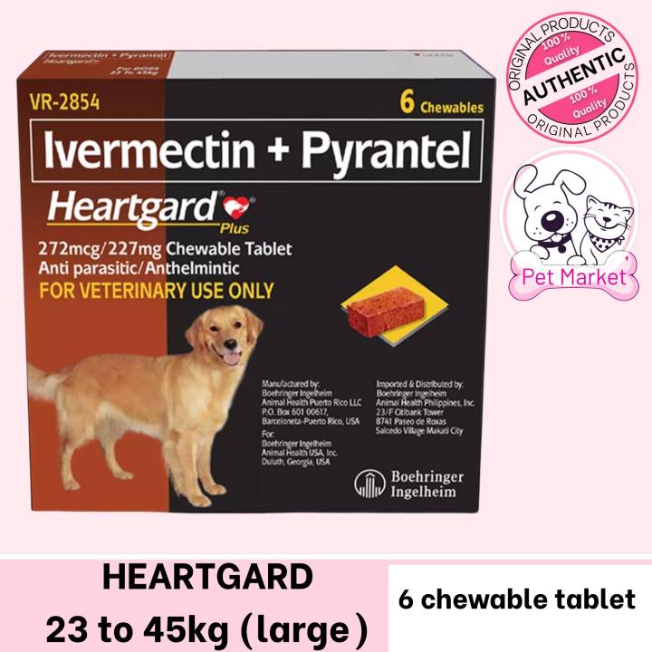 Heartgard Plus 51 to 100lbs (23 to 45kg) 6 Chewable Tablets | Lazada PH