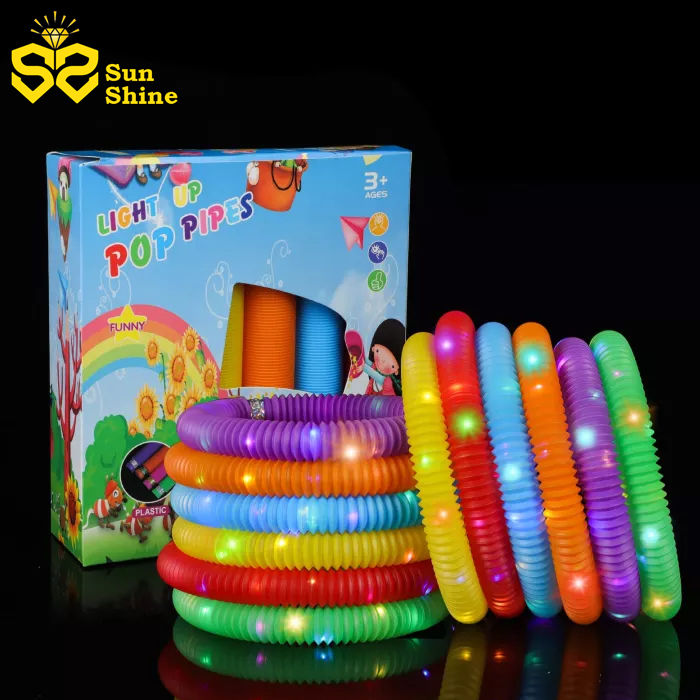 Mainan Anak Pop Pipes Pop Tubes Lampu LED Lampu Selang - Pop Tubes LED ...