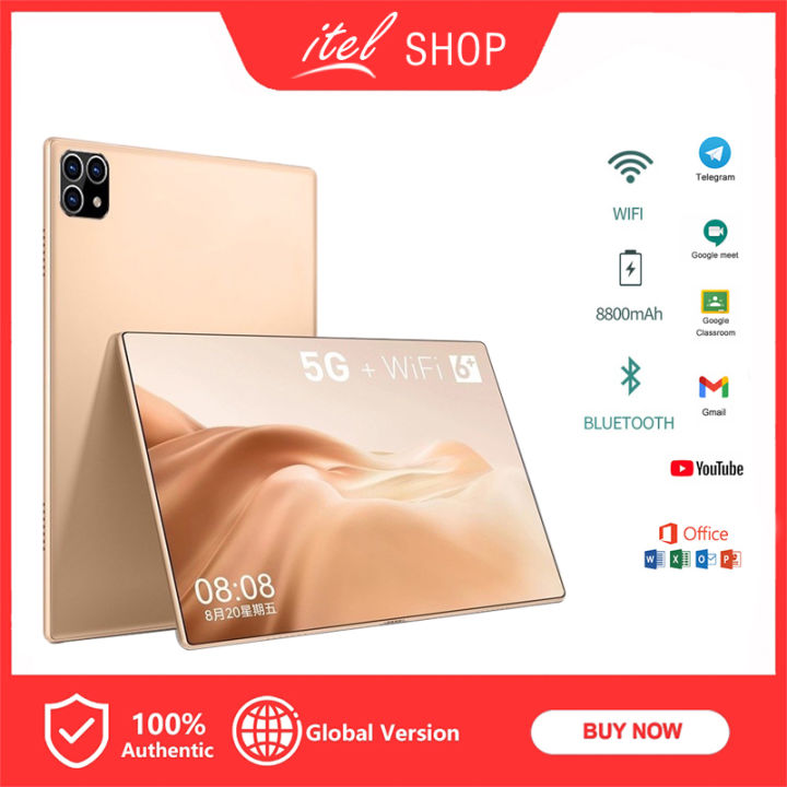 ITEL 10.1inch 12GB+256GB 8000mah original tablet Gaming Tablet Original ...