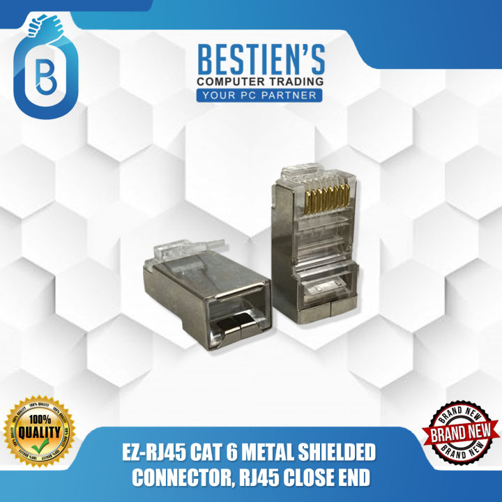 EZ-RJ45 CAT 6 METAL SHIELDED CONNECTOR, RJ45 CLOSE END | Lazada PH