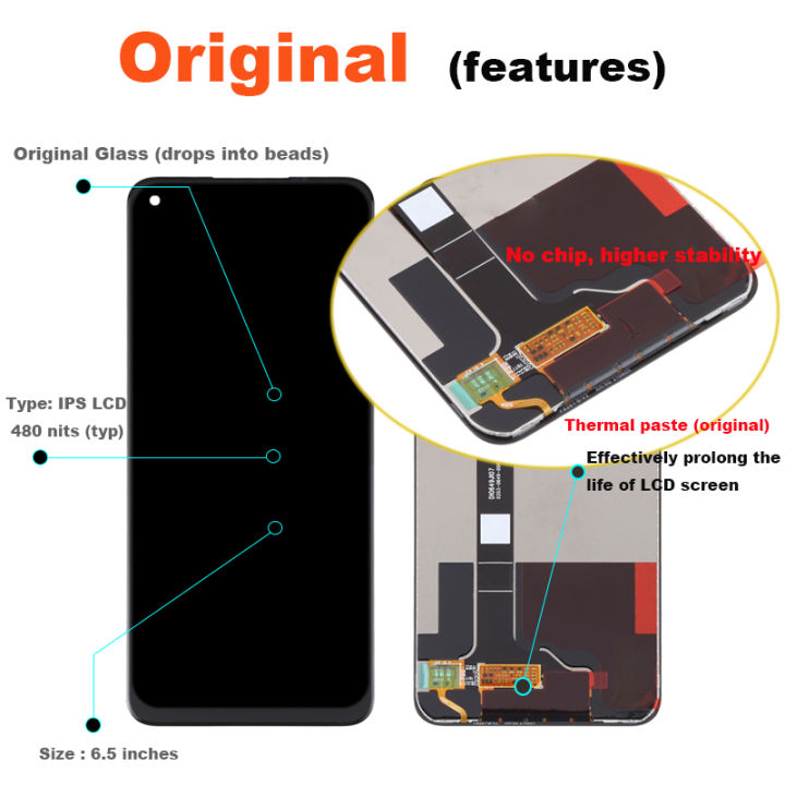 100% Tested LCD For Realme 8 / Realme 8 5G RMX3085 RMX3241 LCD Display ...