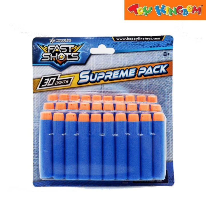Happy Line Fast Shots Supreme Pack 30 Foam Darts Blaster Toy | Lazada PH