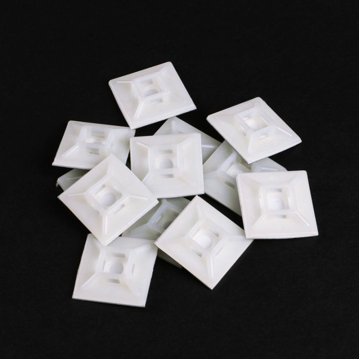 100Pcs Self Adhesive Stick-on Mounts For Cable Ties / Routing Looms ...