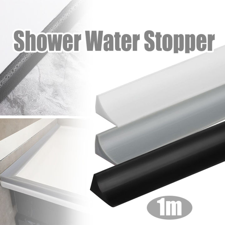 1M Shower Water Retaining Strip Bathroom Water Barrier Water Stopper ...