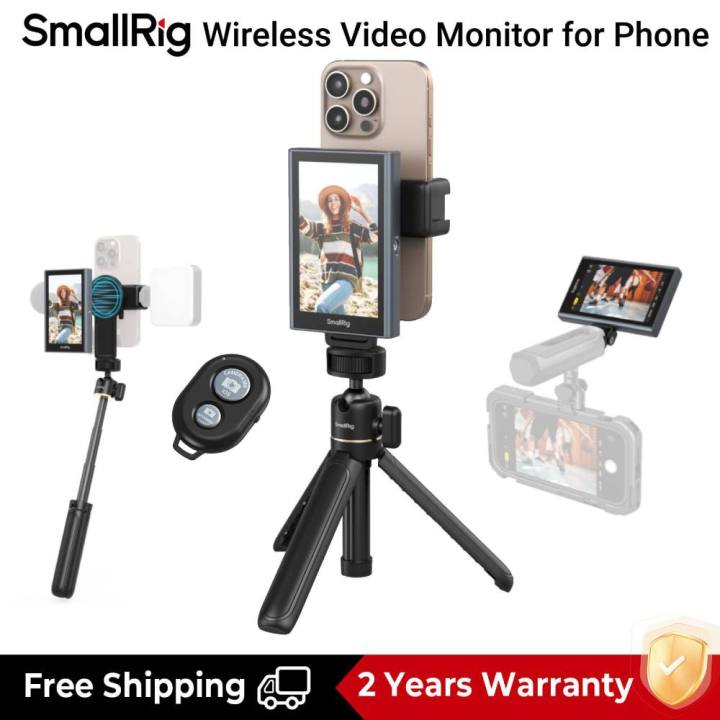 SmallRig Phone Vlog Wireless Selfie Monitor | Selfie Sticks - Phone ...