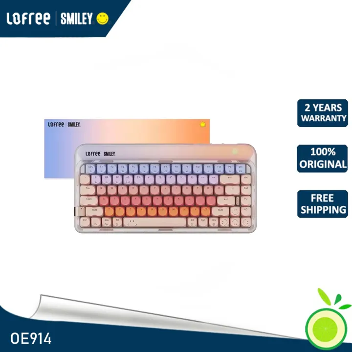 LOFREE SMILEY OE914 mechanical keyboard 84-key three-mode wireless ...